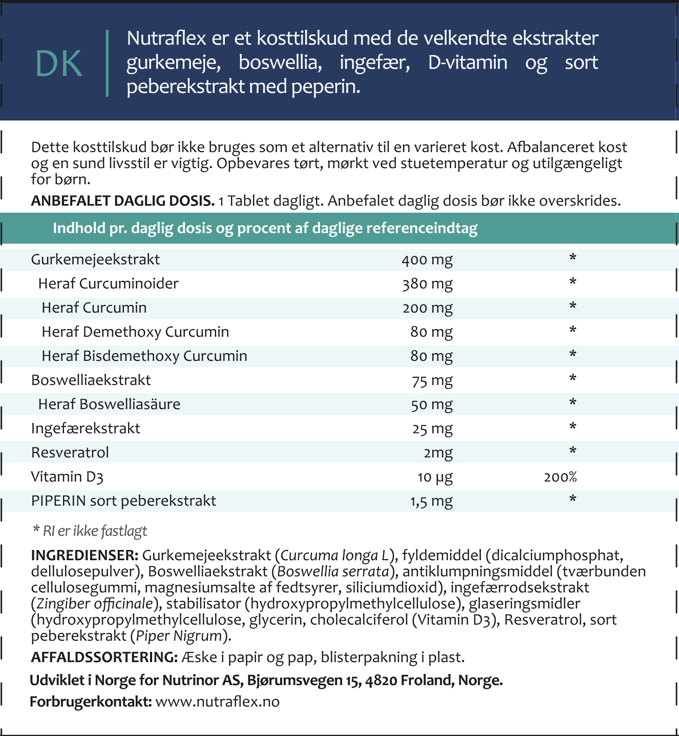 Home Page - nutraflex.dk